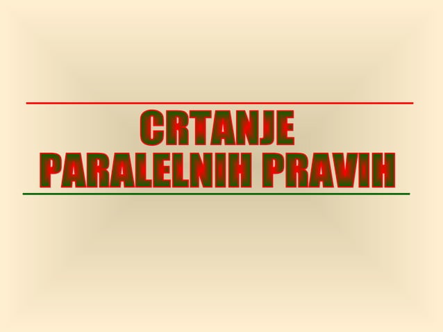 Paralelne i normalne prave crtanje iii razrered | PPT