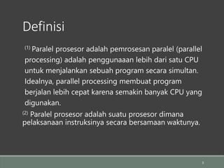 Paralel prosesor | PPT
