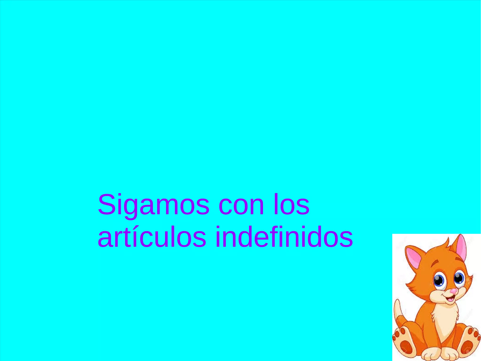 los artículos definidos e indefinidos | ODP