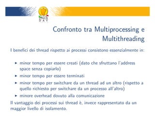 Multithreading, multiprocessing e Asincronia | PPT