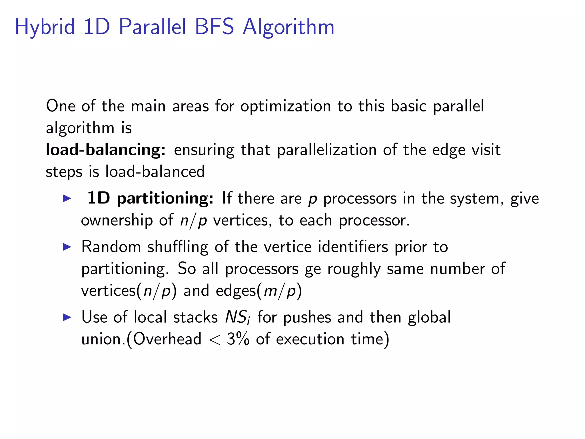 Parallel Bfs Using 2 Stacks Ppt