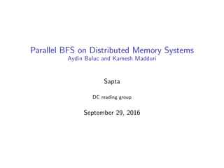 Parallel bfs using 2 stacks | PPT