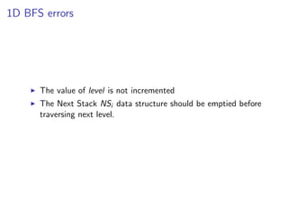 Parallel bfs using 2 stacks | PPT