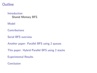 Parallel bfs using 2 stacks | PPT