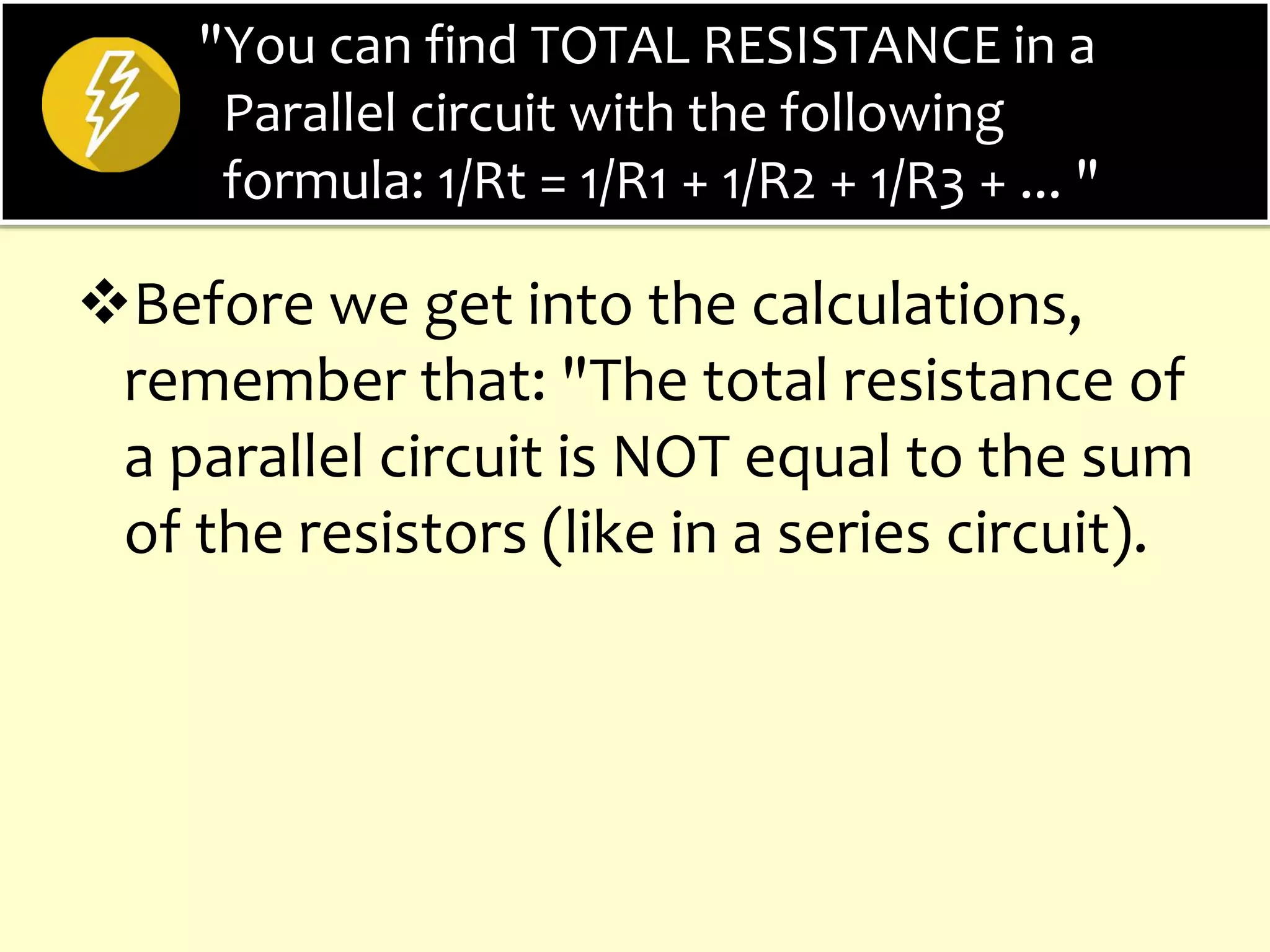 ELECTRONICS 10: PARALLEL CIRCUIT | PPTX