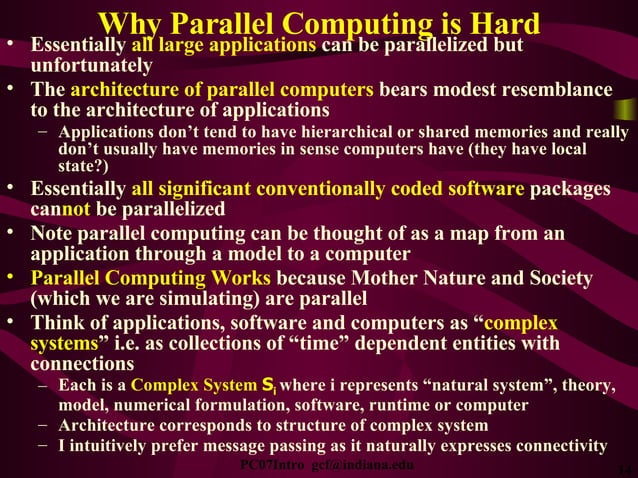 Parallel Computing 2007: Overview | PPT