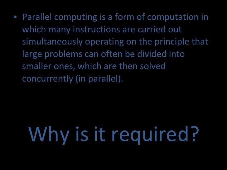 Parallel Computing