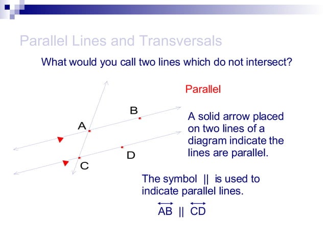 Parallel Lines with Transversals | PPT | Physics | Science