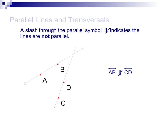 Parallel Lines with Transversals | PPT | Physics | Science