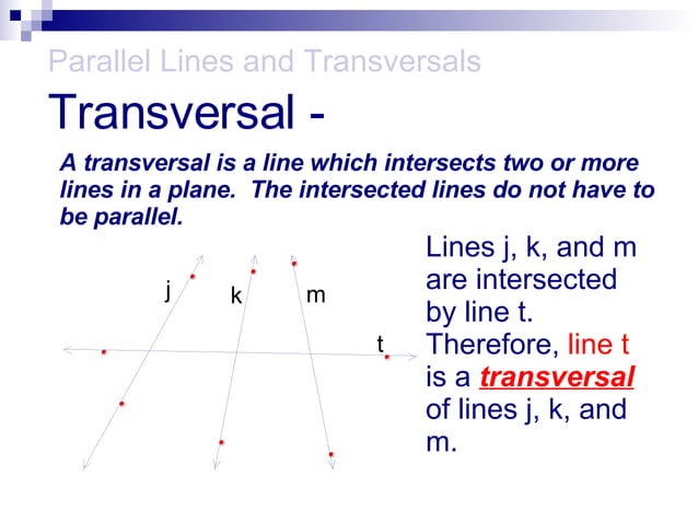 Parallel Lines with Transversals | PPT | Physics | Science