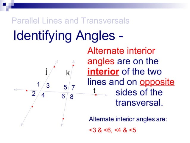 Parallel Lines with Transversals | PPT | Physics | Science