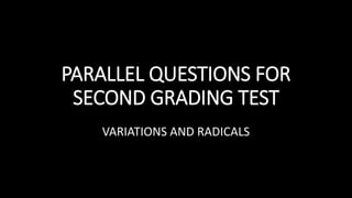 PARALLEL-QUESTIONS-FOR-SECOND-GRADING-TEST.pptx | Physics | Science