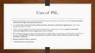 Parallel strand lumber | PPTX