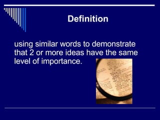 Parallel Structure | PPT
