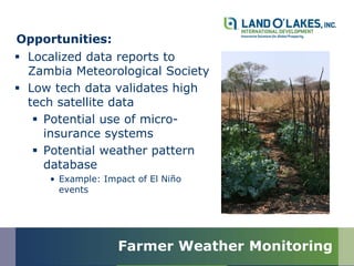 Low Tech Weather Monitoring for High Tech Resilience | PDF