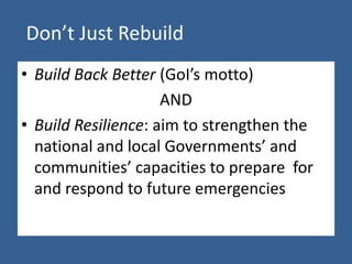 Building Resilience to Natural Disasters: Lessons from Indonesia | PDF ...