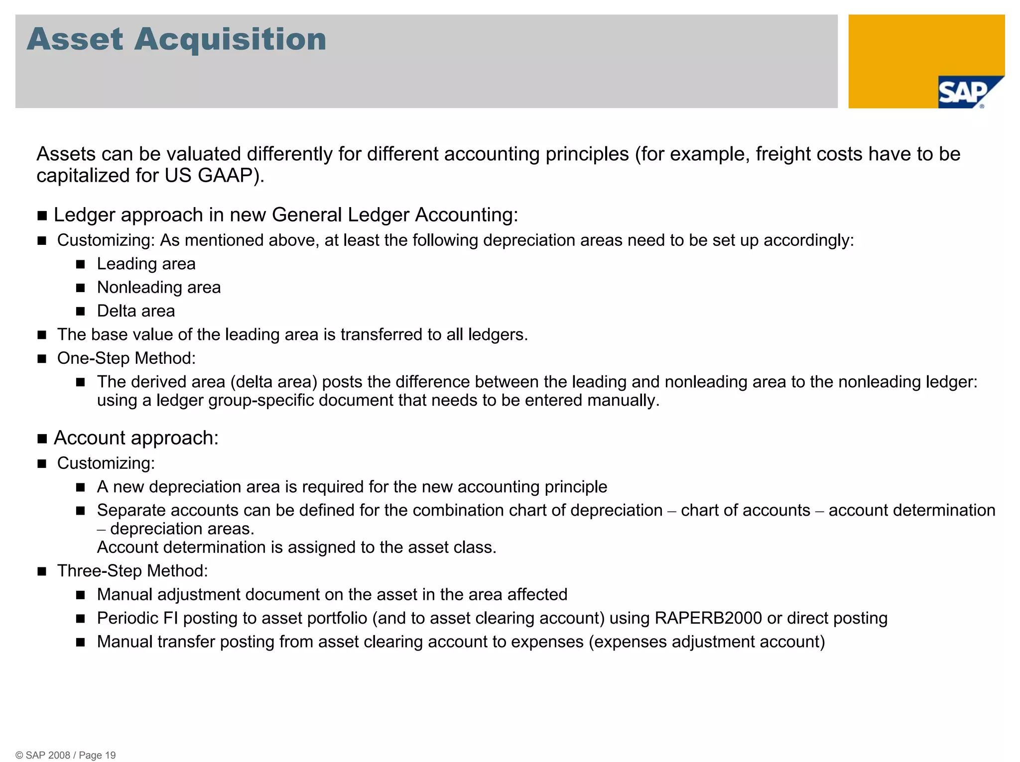 Parallel Accounting In Sap Erp Account Approachversus Ledger Approachin