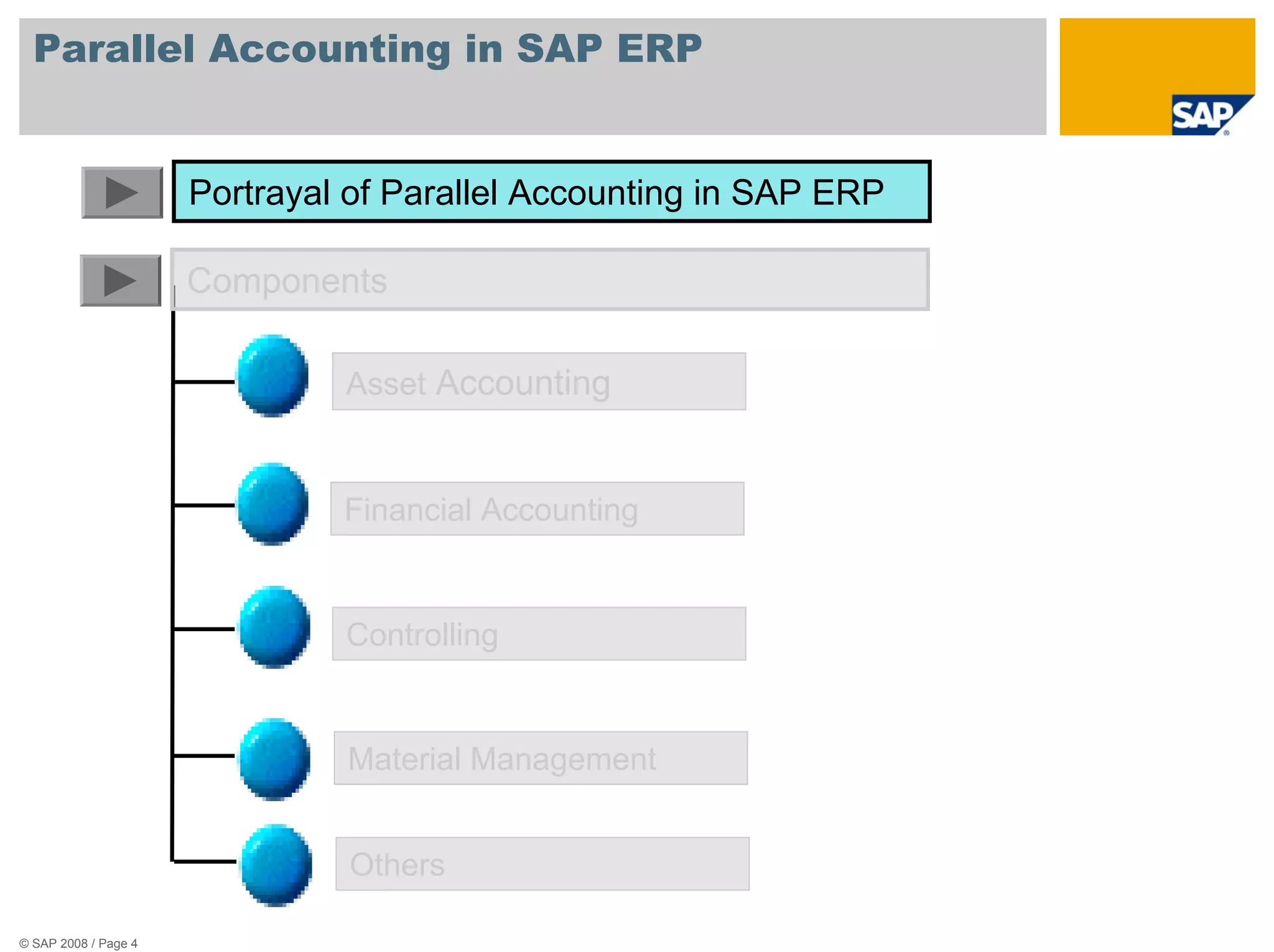 Parallel Accounting In Sap Erp Account Approachversus Ledger Approachin