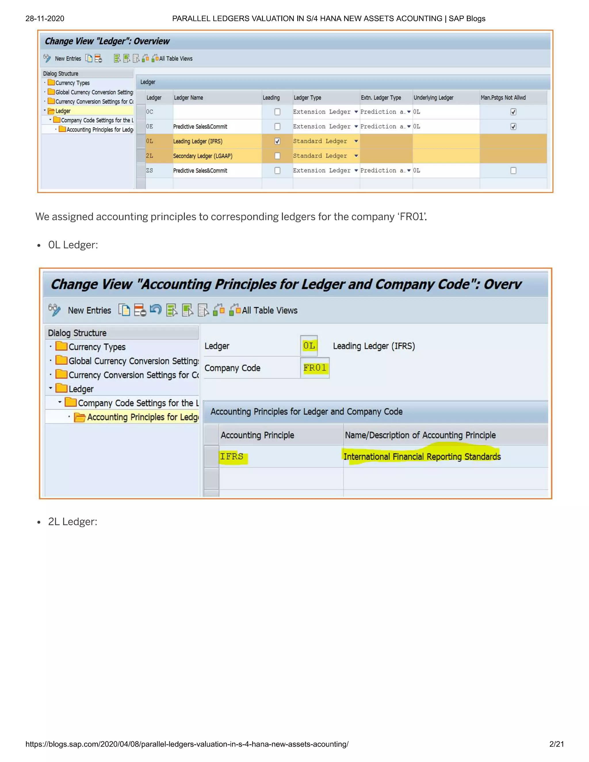 Parallel accounting principle | PDF