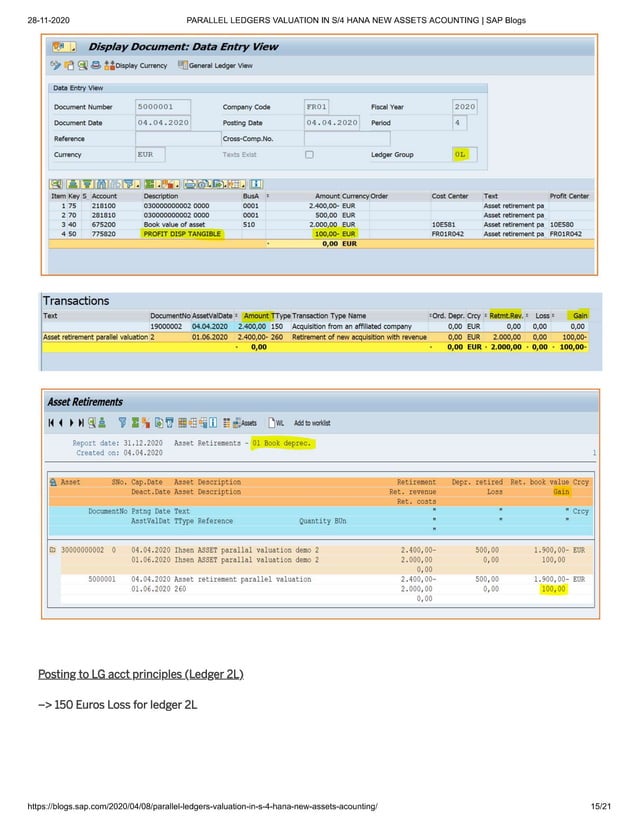 Parallel accounting principle | PDF