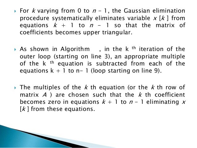 Parallel Algorithm In Linear Algebra 4630
