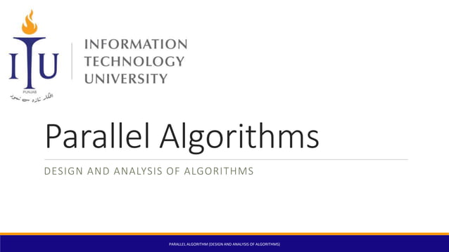 Parallel algorithms | PPTX