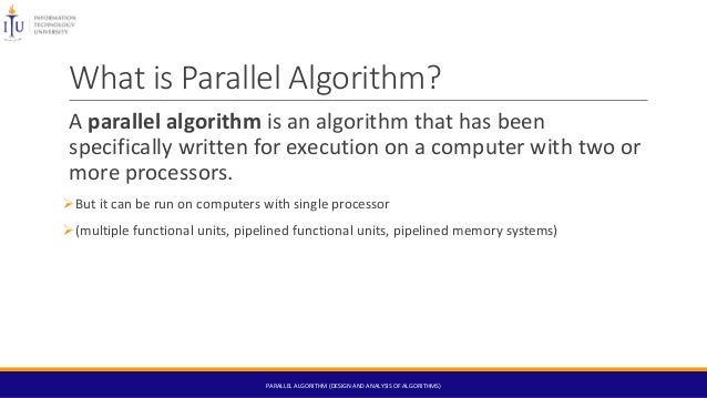 Parallel Algorithms
