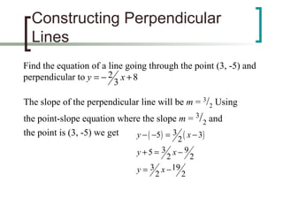 Parallel and perpendicular lines | PPT