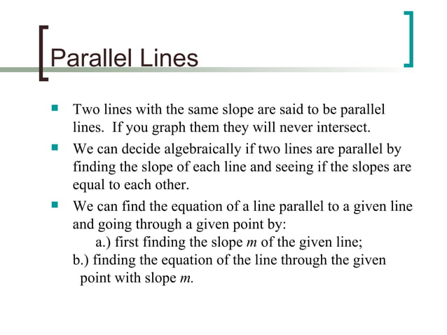 Parallel and perpendicular lines | PPT | Geography | Science