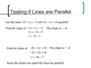 Parallel and perpendicular lines | PPT