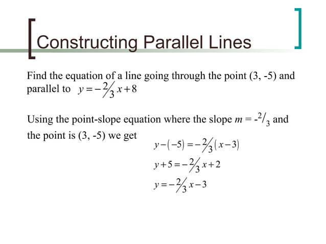 Parallel and perpendicular lines | PPT | Geography | Science