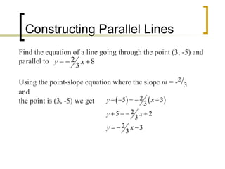 Parallel and Perpendicular lines | PPT | Physics | Science
