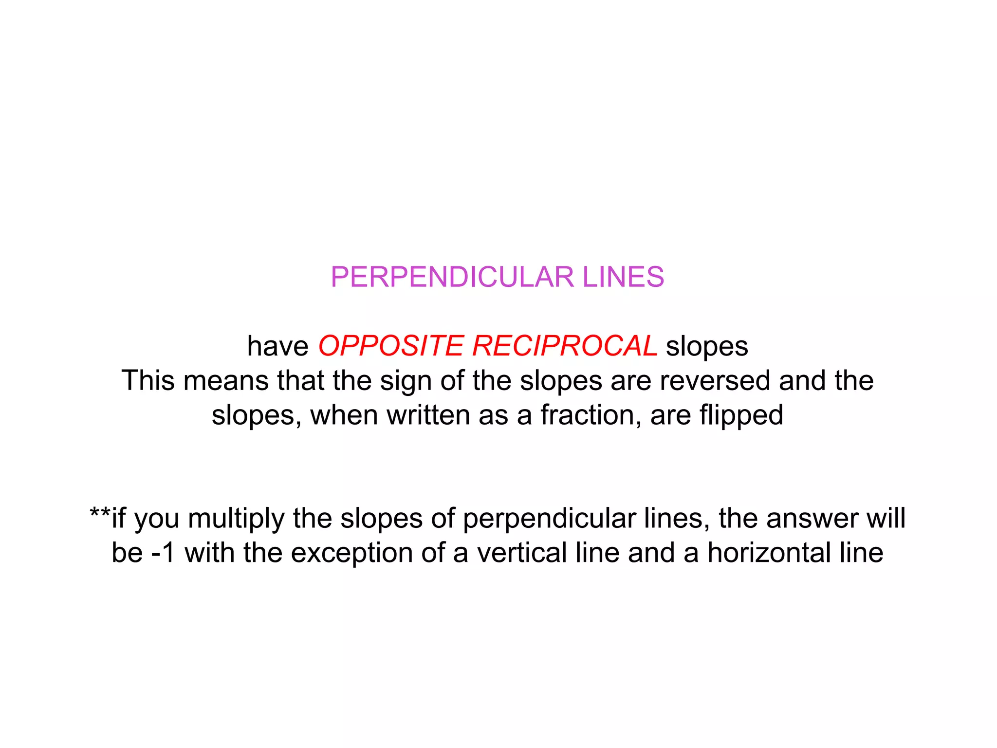 Parallel and Perpendicular lines | PPTX