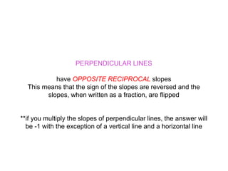 Parallel and Perpendicular lines | PPTX