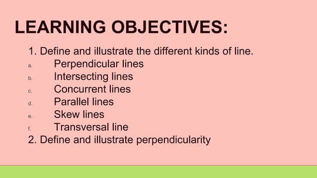 PARALLEL and PERPENDICULAR LINES.pptx | Geography | Science