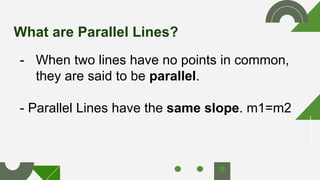 PPTX in PARALLEL AND PERPENDICULAR LINES | PPTX
