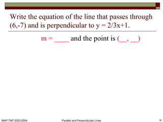 Parallel and perpendicular_lines 1.1 | PPT