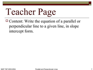 Parallel and perpendicular_lines 1.1 | PPT