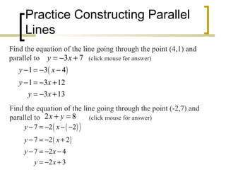Parallel and perpendicular Lines | PPT | Geography | Science