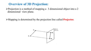 Parallel and perspective projection in 3 d cg | PPTX