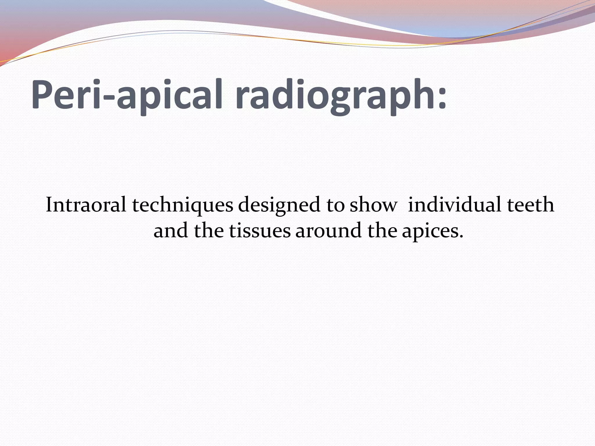 Parallel angle technique vs bisecting angle technique. | PPTX