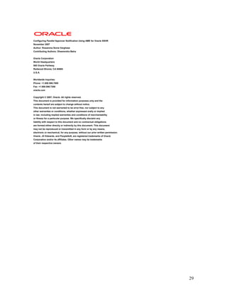 Configuring Parallel Approvers Notification | PDF