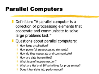 Parallel architecture | PPT