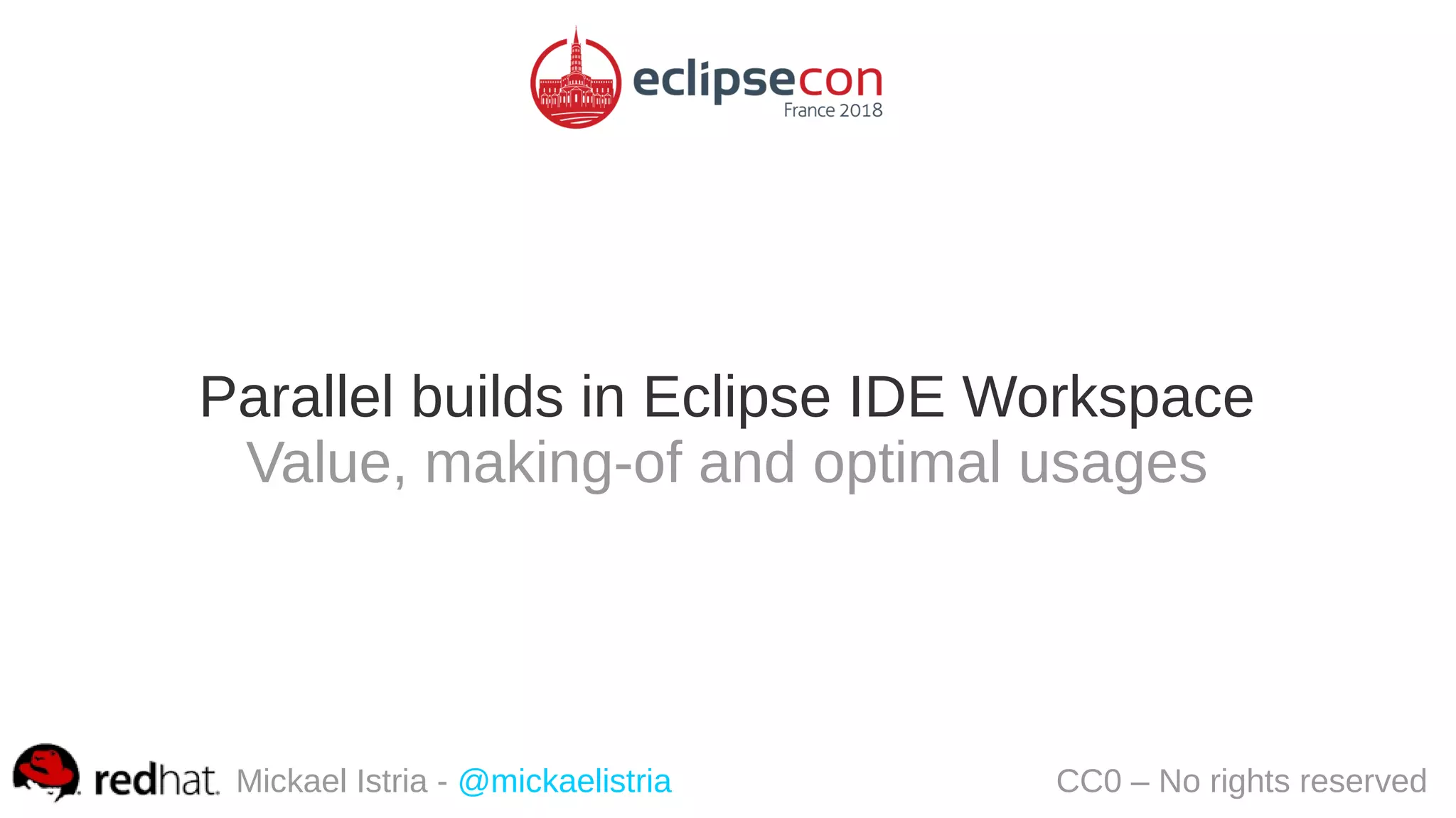 Parallel Builds In Eclipse Ide Workspace Odp Programming Languages Computing