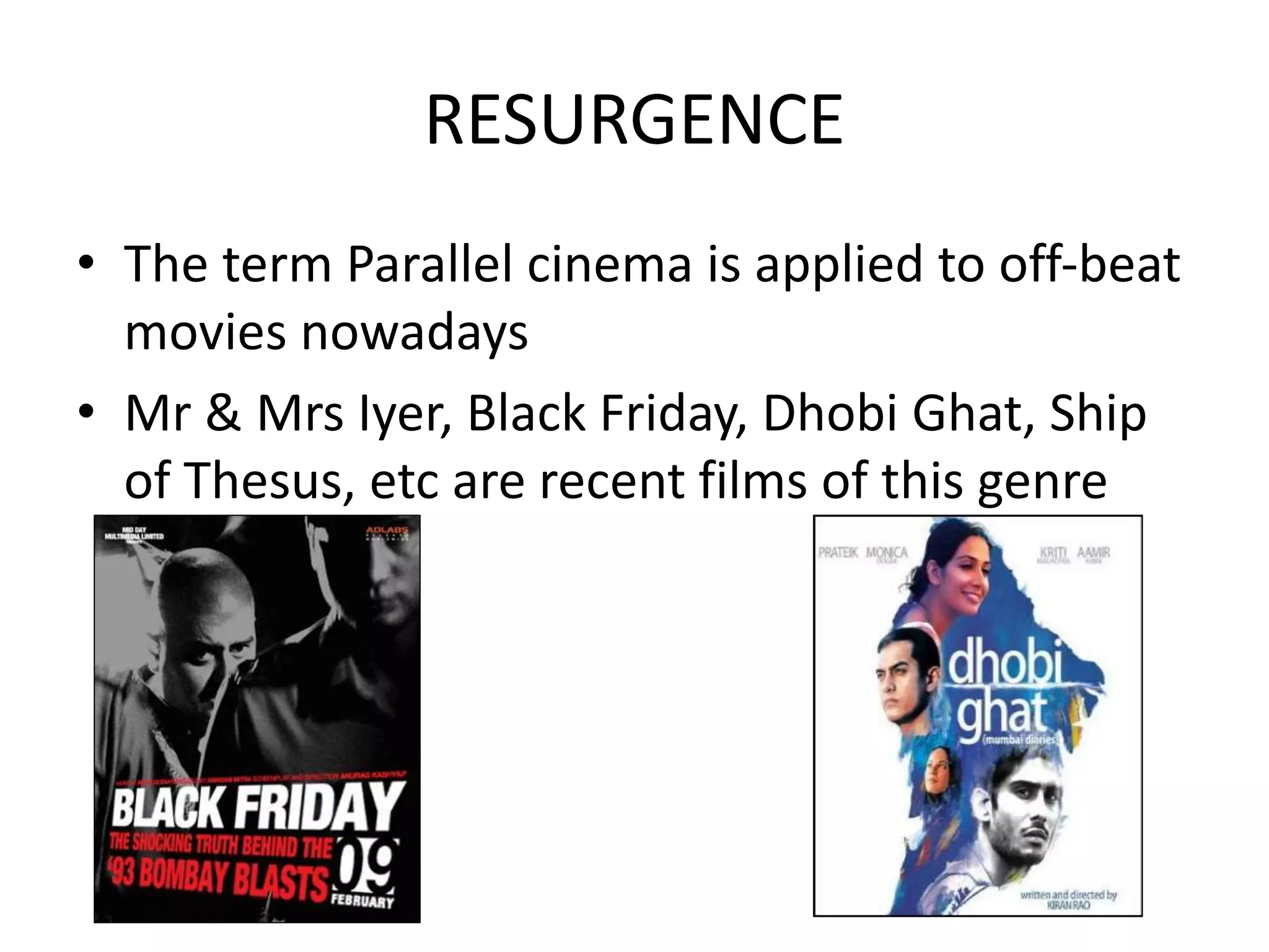 The Great Indian Parallel cinema | PPTX