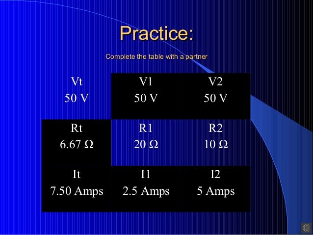 Series Parallel Circuit Practice Problems