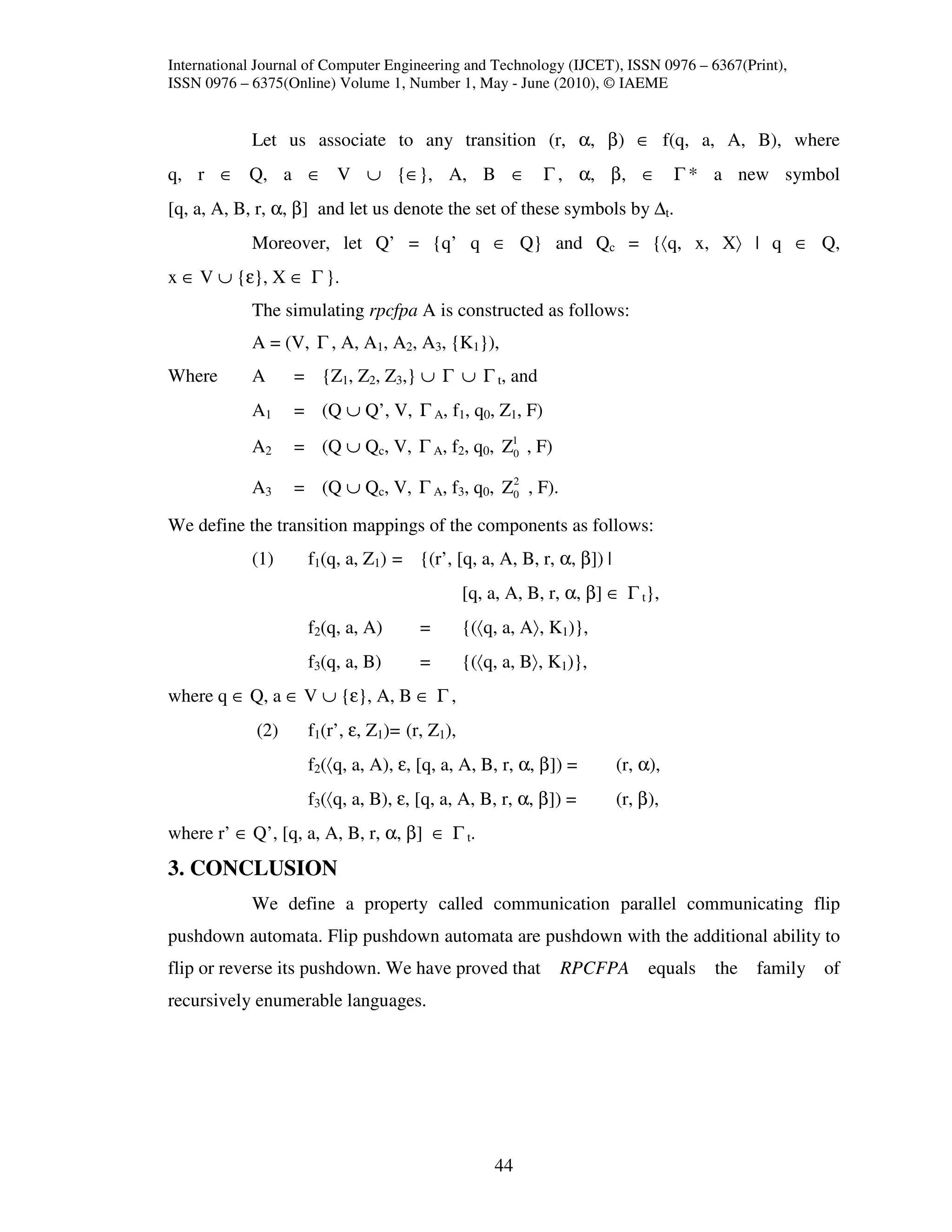 Parallel communicating flip pushdown automata systems communicating by ...