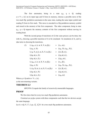 Parallel communicating flip pushdown automata systems communicating by stacks | PDF