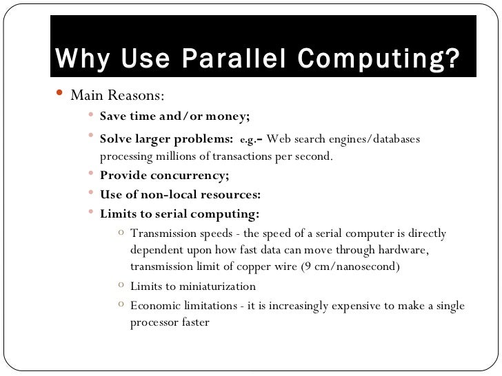 Parallel computing