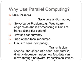 Parallel computing and its applications | PPTX